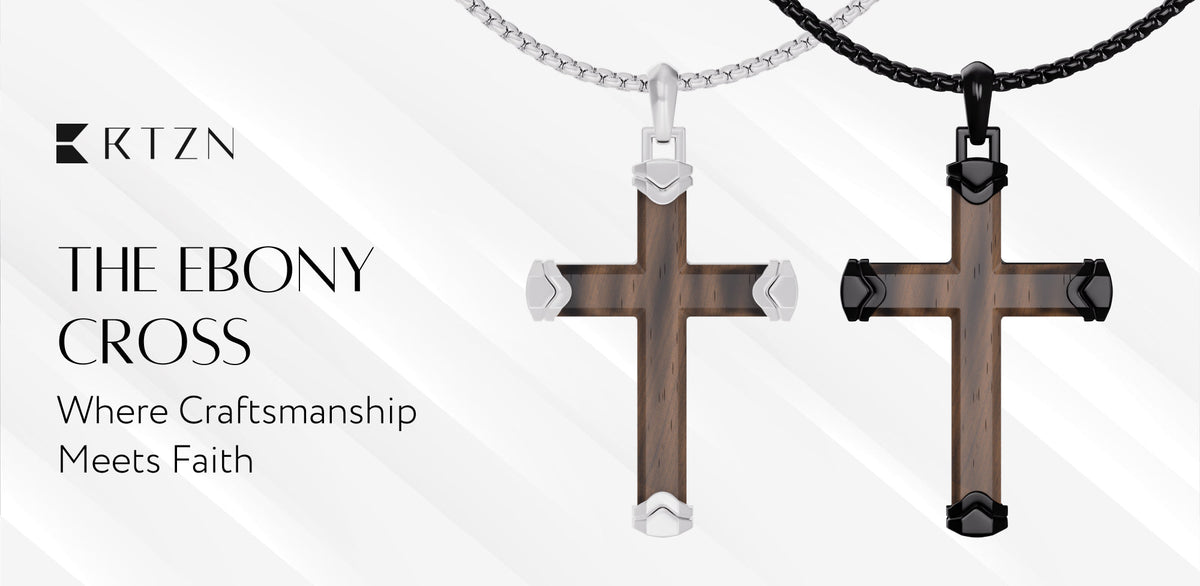 Ebony Cross Pendant Trend | Men’s Wooden Cross Jewelry